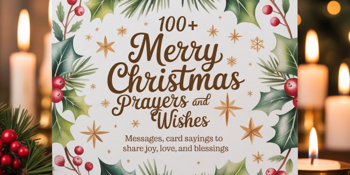 100+ Merry Christmas Prayers and Wishes, Messages, Card Sayings to ...