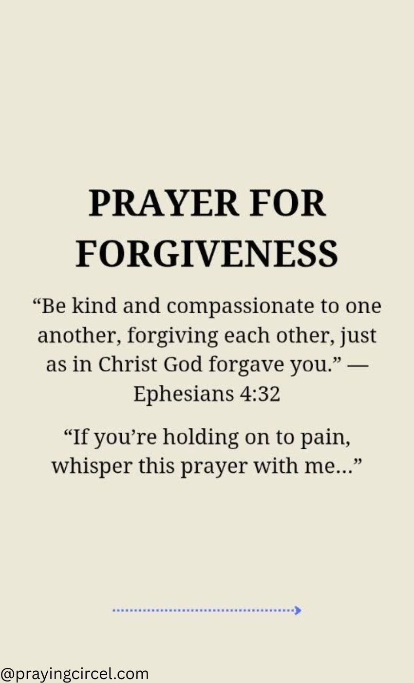 30+ Powerful Prayers for Forgiveness – Forgiving Others, Yourself ...
