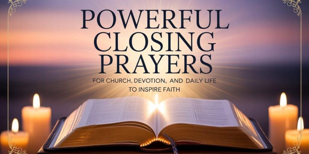 40 Powerful Closing Prayers for Church and Devotion