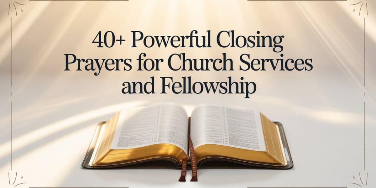 40+Powerful Closing Prayers for Fellowship